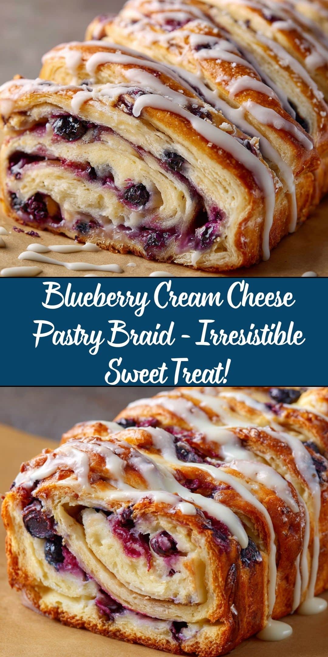 Blueberry Cream Cheese Pastry Braid Recipe - Irresistibly Sweet Delight