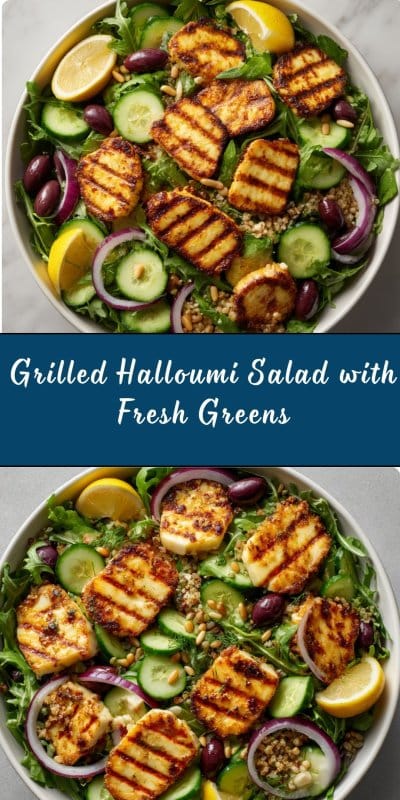 Grilled Halloumi Salad - Bursting Mediterranean Flavors