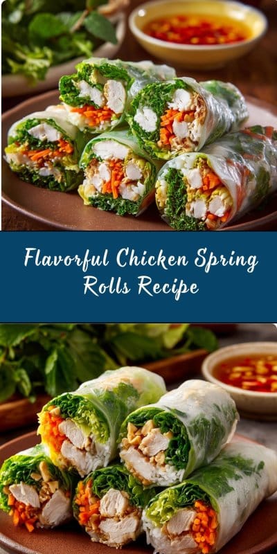 Chicken Spring Rolls Recipe - Crispy & Flavorful Delight