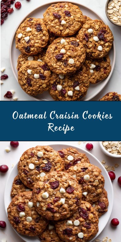 Oatmeal Craisin Cookies Recipe - Chewy and Comforting Delight