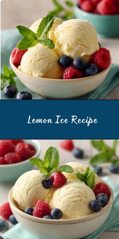 Lemon Ice Recipe: Tangy Dessert for Hot Days