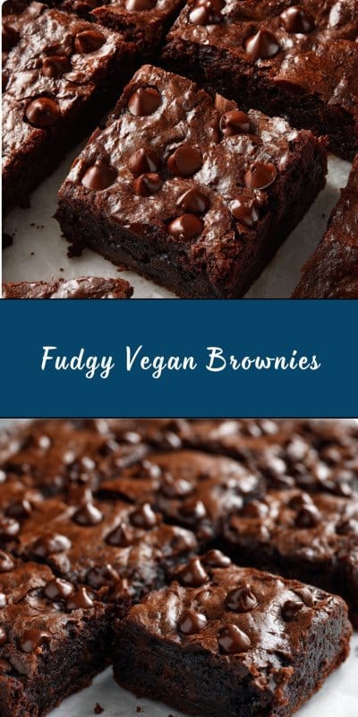 Vegan Brownies Recipe - Decadent Plant-Based Fudgy Treat
