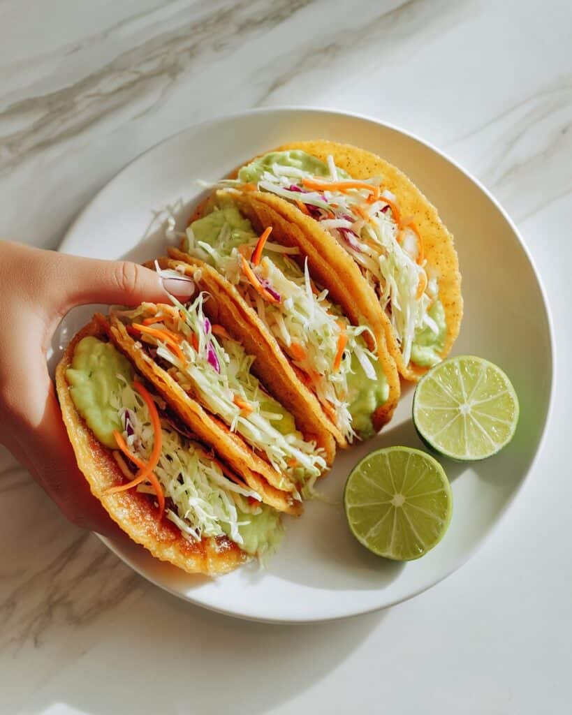Crispy Fish Tacos with Cilantro Lime Slaw | Fresh & Flavorful